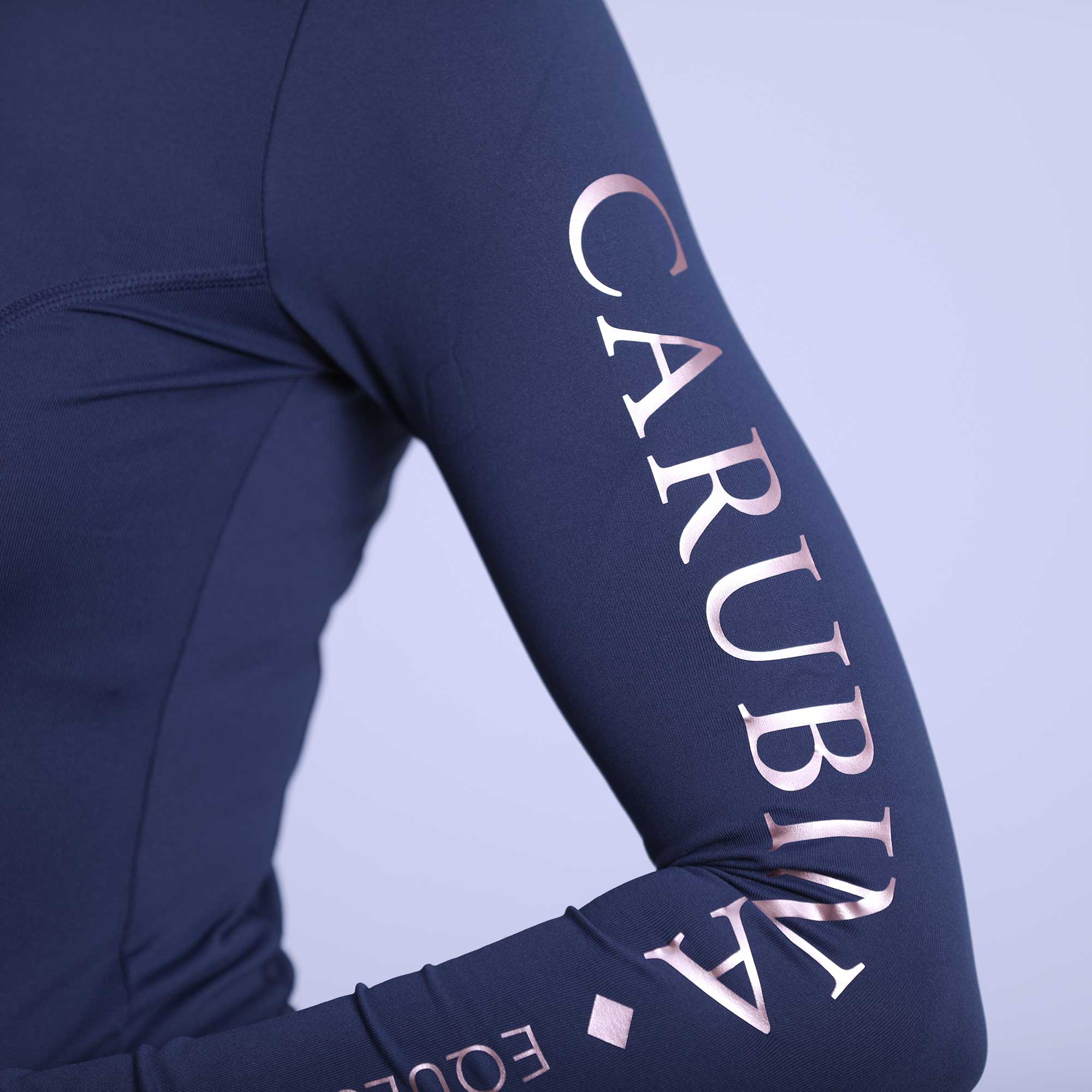CAPORTO-LIMITED-EDITION-NAVY-ROSE-GOLD-LOGO-DETAIL - CARUBINA