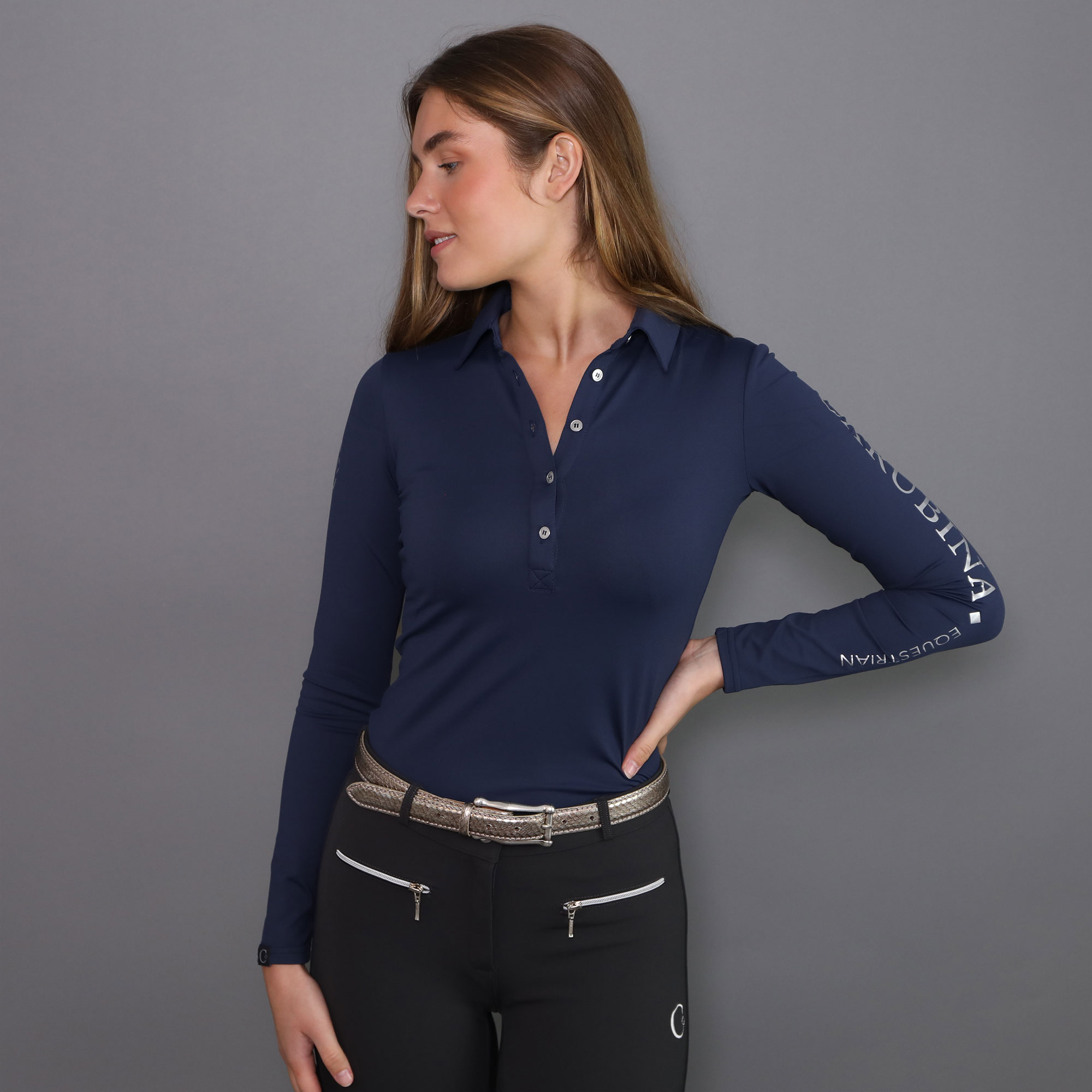 CAPORTO Funktions Langarmshirt - Sportliches Zipshirt mit Stehkragen