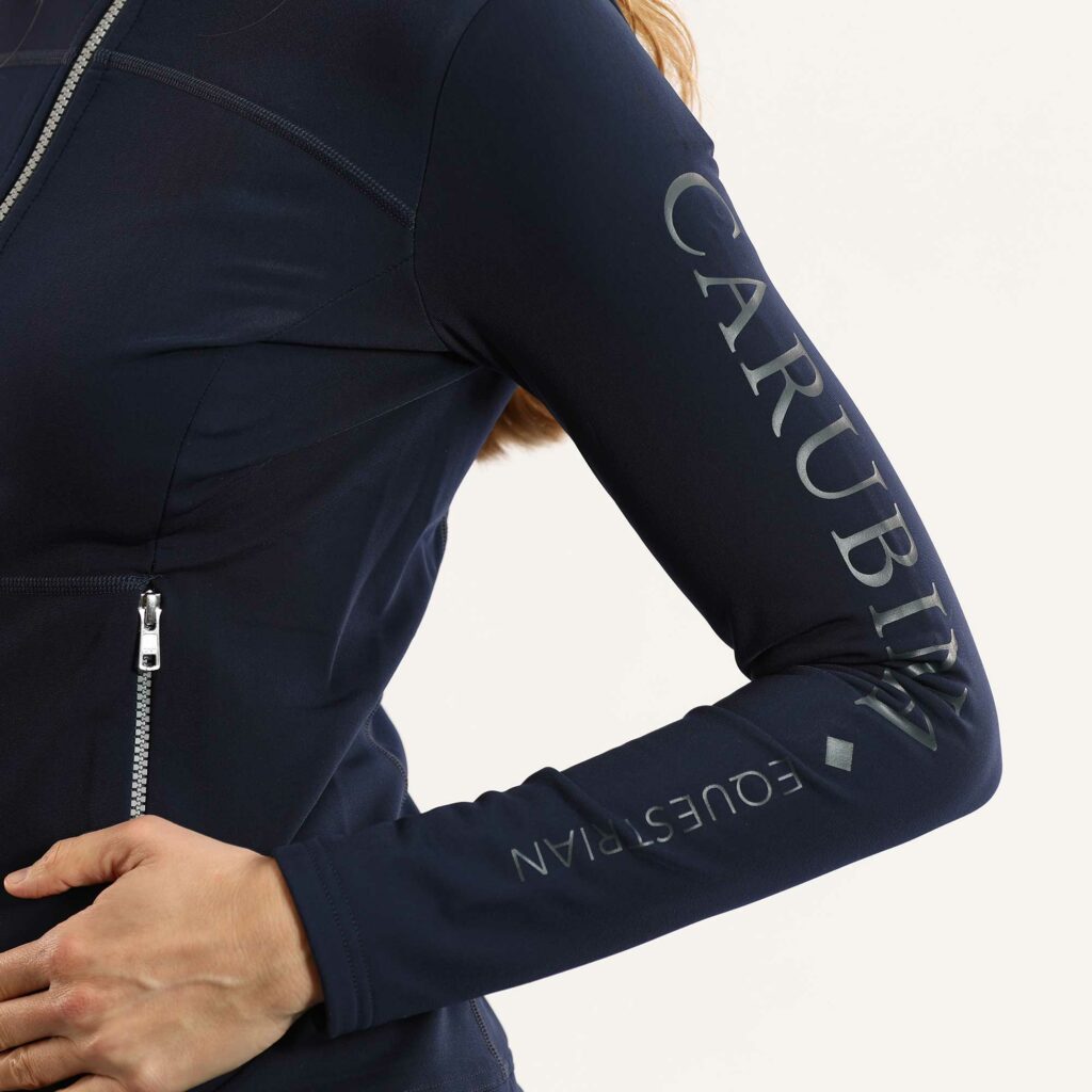 CAPORTO Funktionsjacke - Sportliche Zipjacke mit hohem Stehkragen